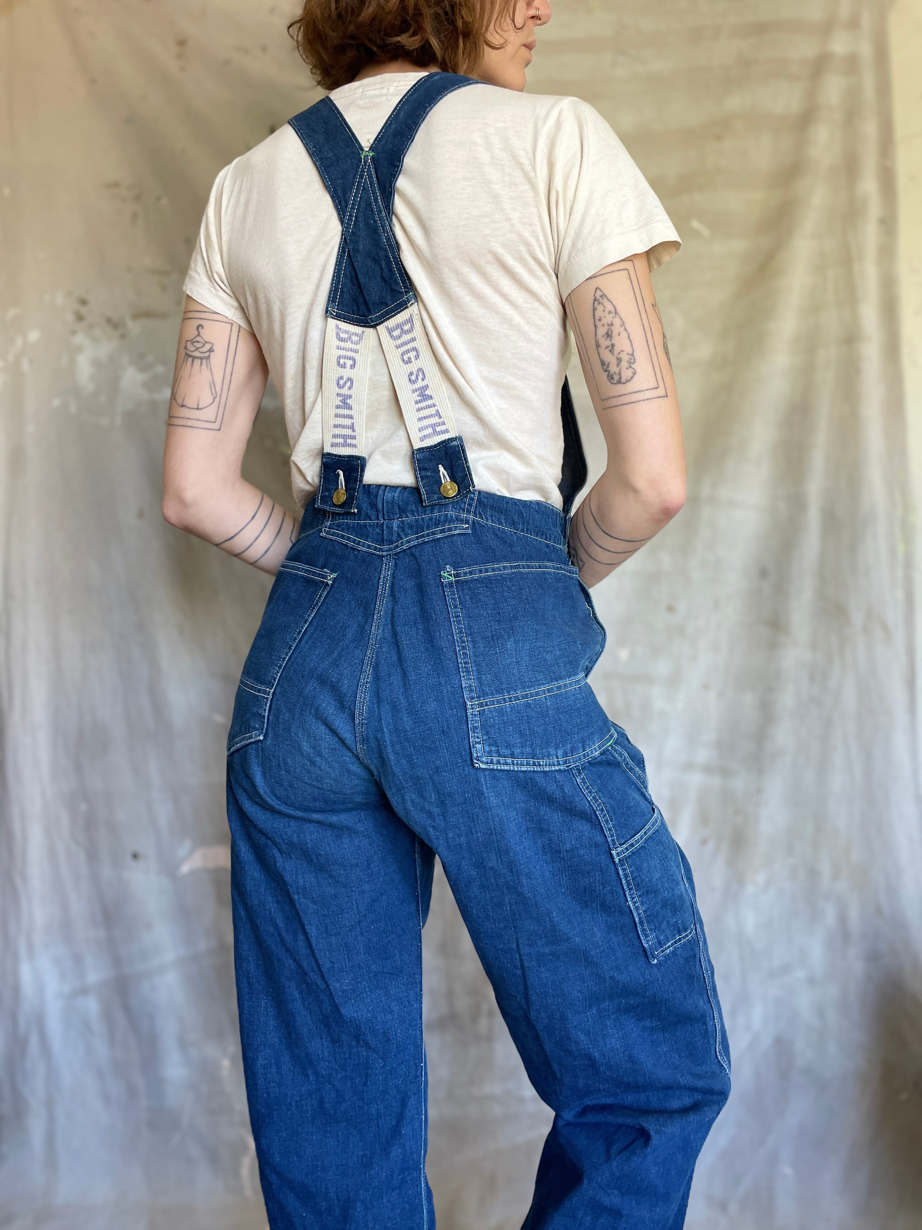 50s Big Smith Low-Back Overalls – Double Barrel Dry Goods
