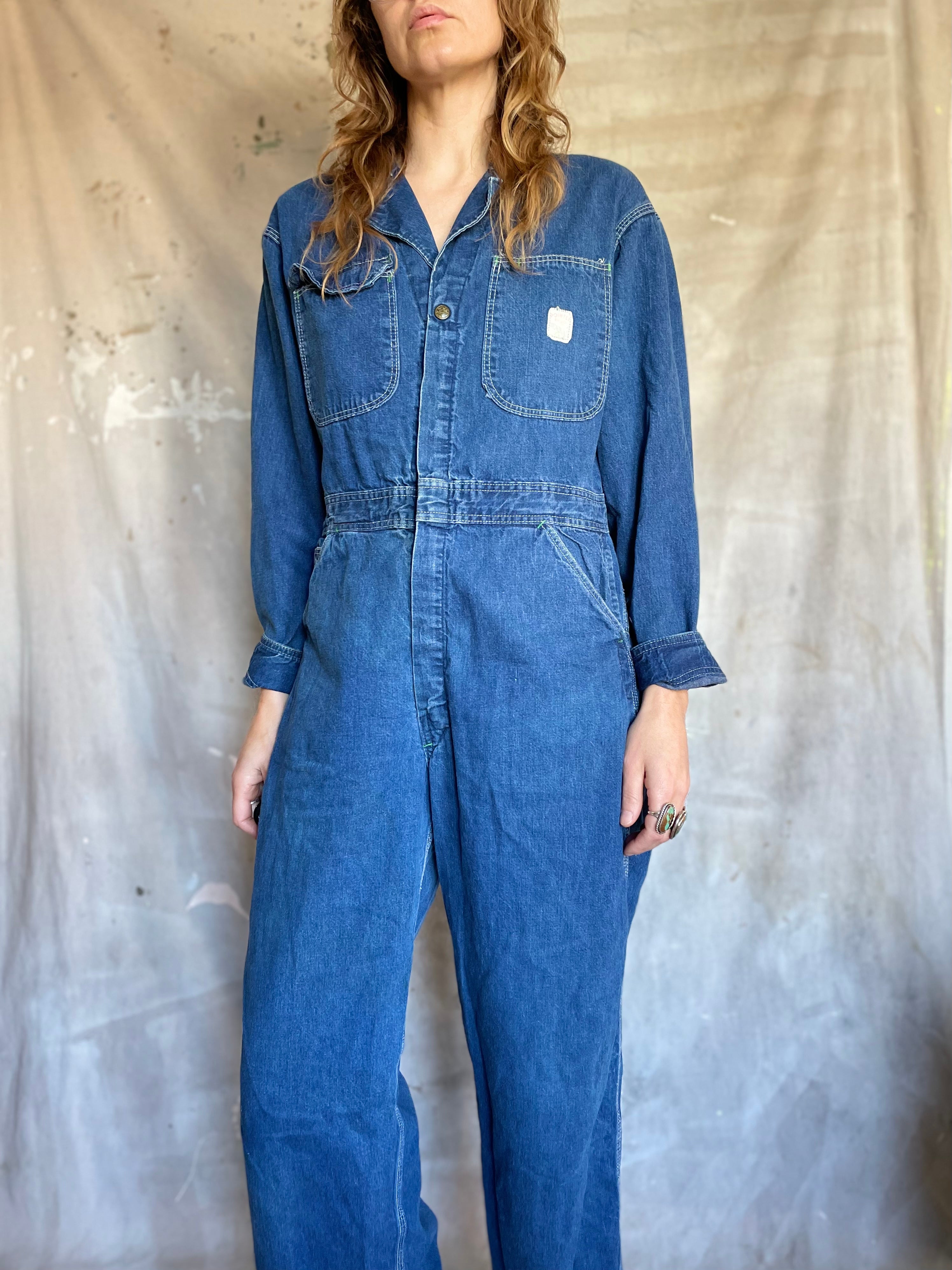80s Pointer Brand Denim Coveralls – Double Barrel Dry Goods