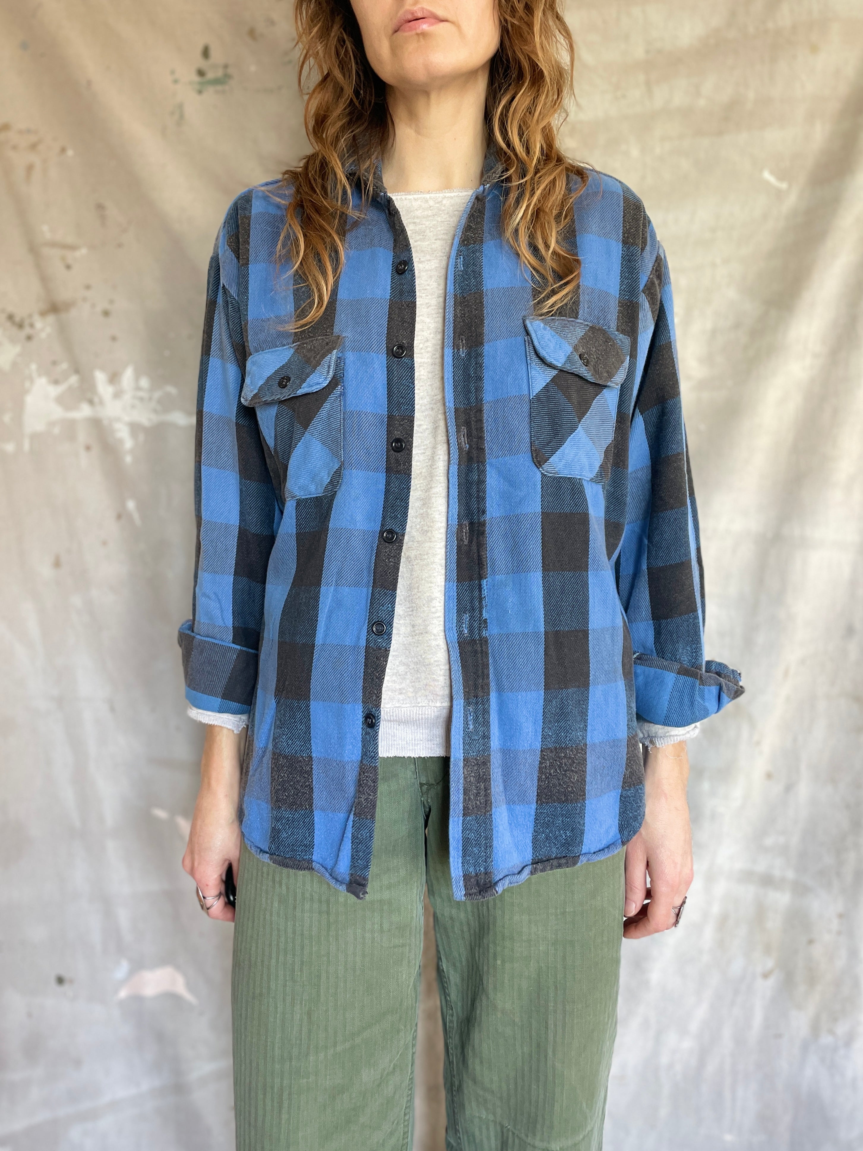 90s Plaid Flannel – Double Barrel Dry Goods