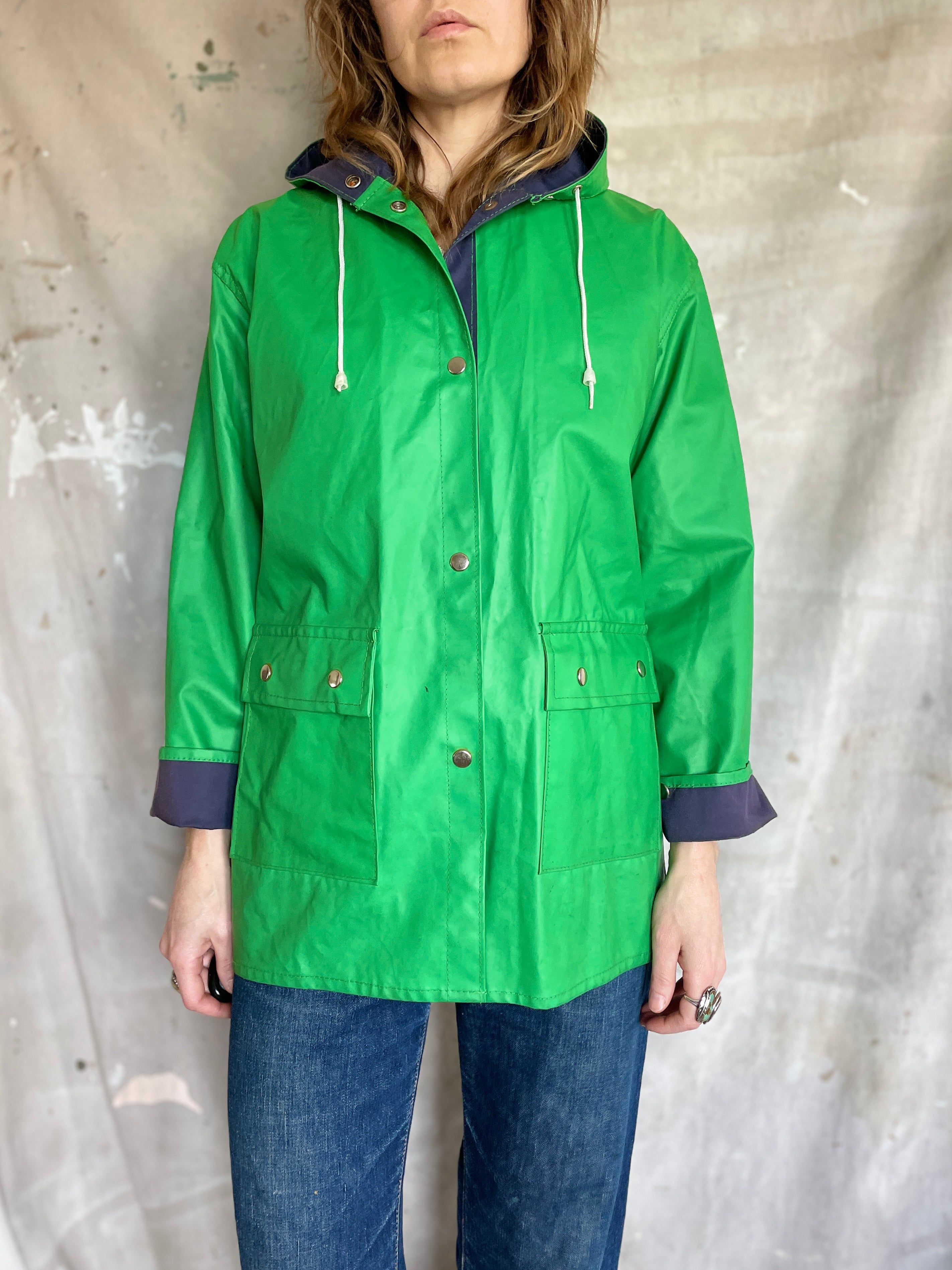 80s Reversible Raincoat – Double Barrel Dry Goods