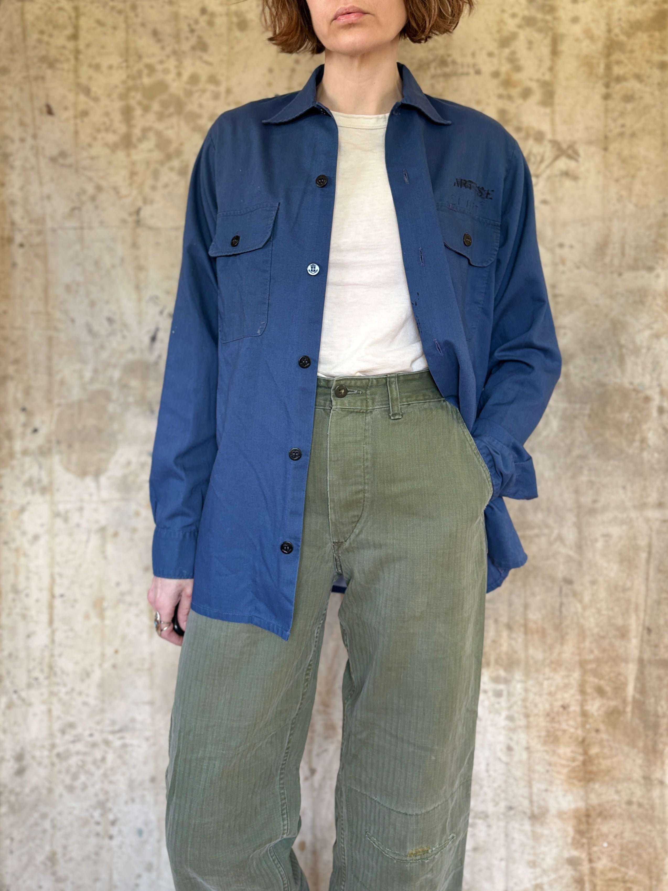 80s USN Utility Shirt – Double Barrel Dry Goods