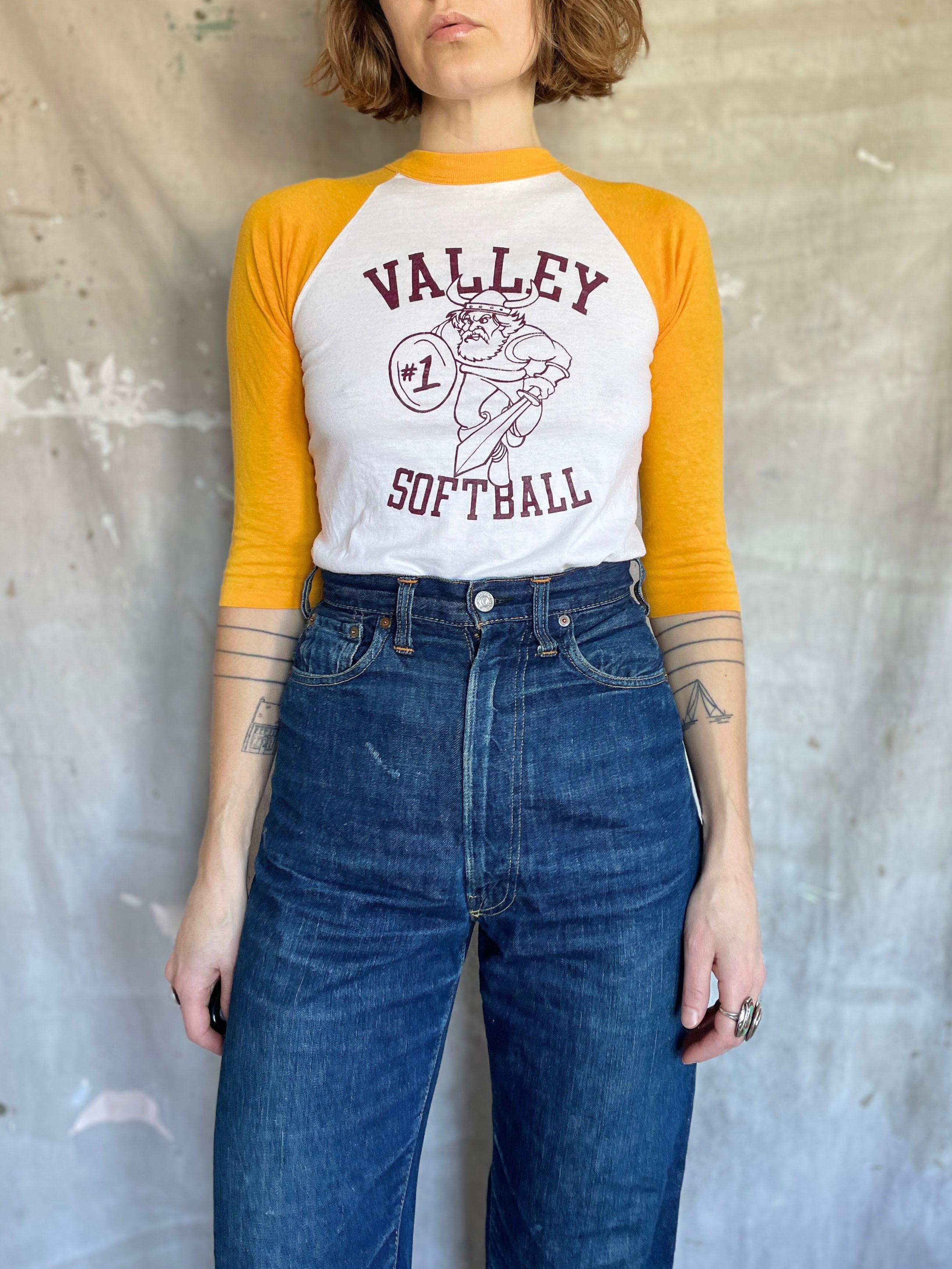 80s Valley Softball Tee – Double Barrel Dry Goods