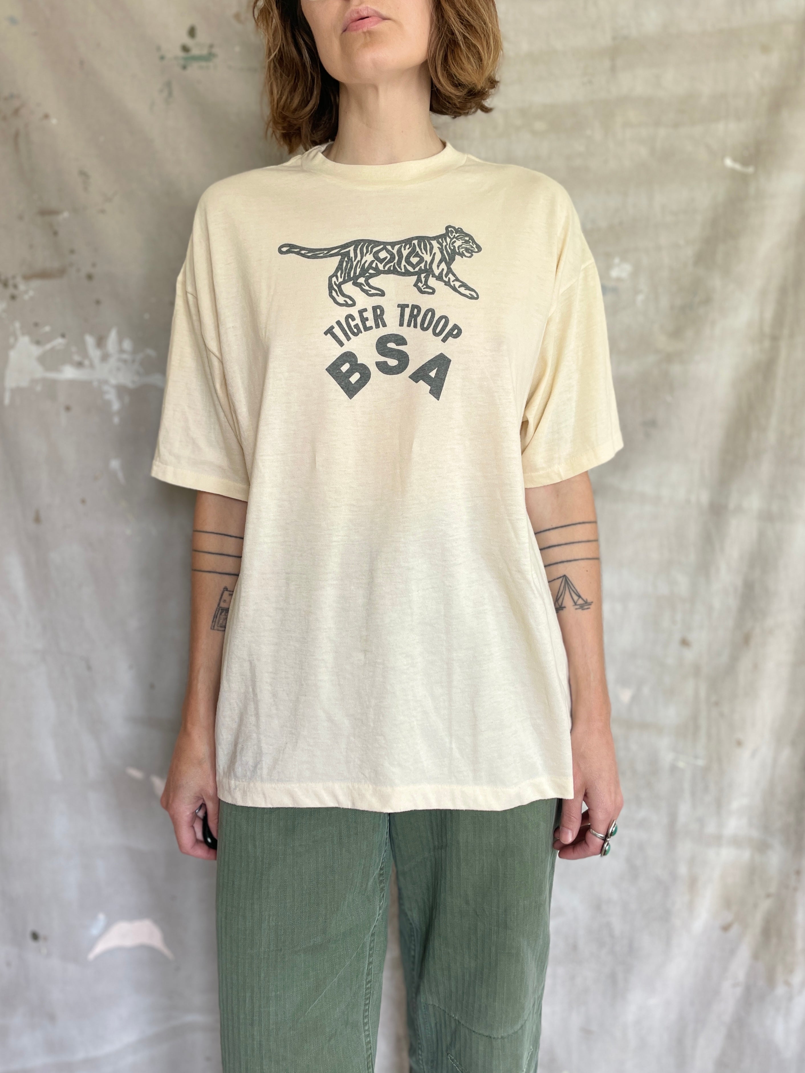 80s Tiger Troops BSA Tee – Double Barrel Dry Goods