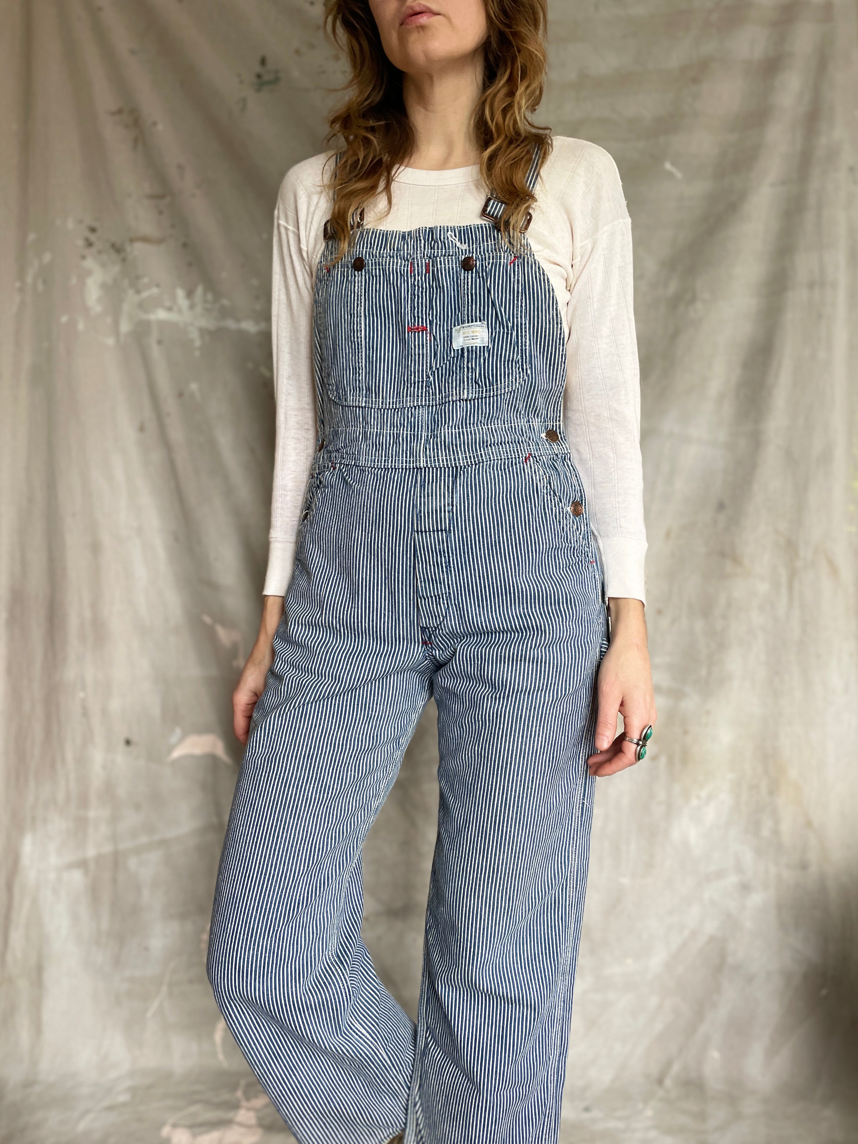 70s Big Mac Hickory Stripe Overalls – Double Barrel Dry Goods