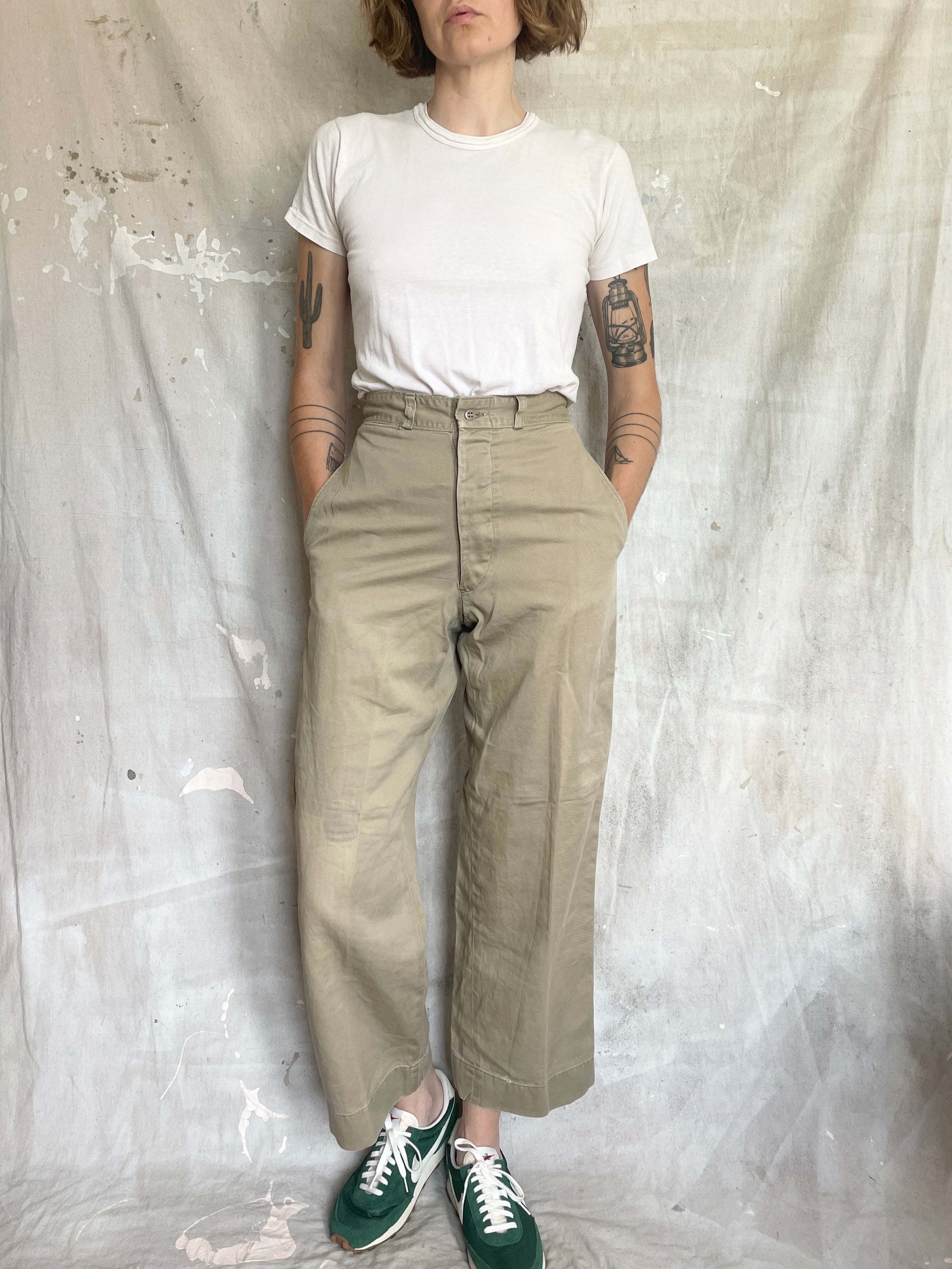 60s Khaki Slacks – Double Barrel Dry Goods