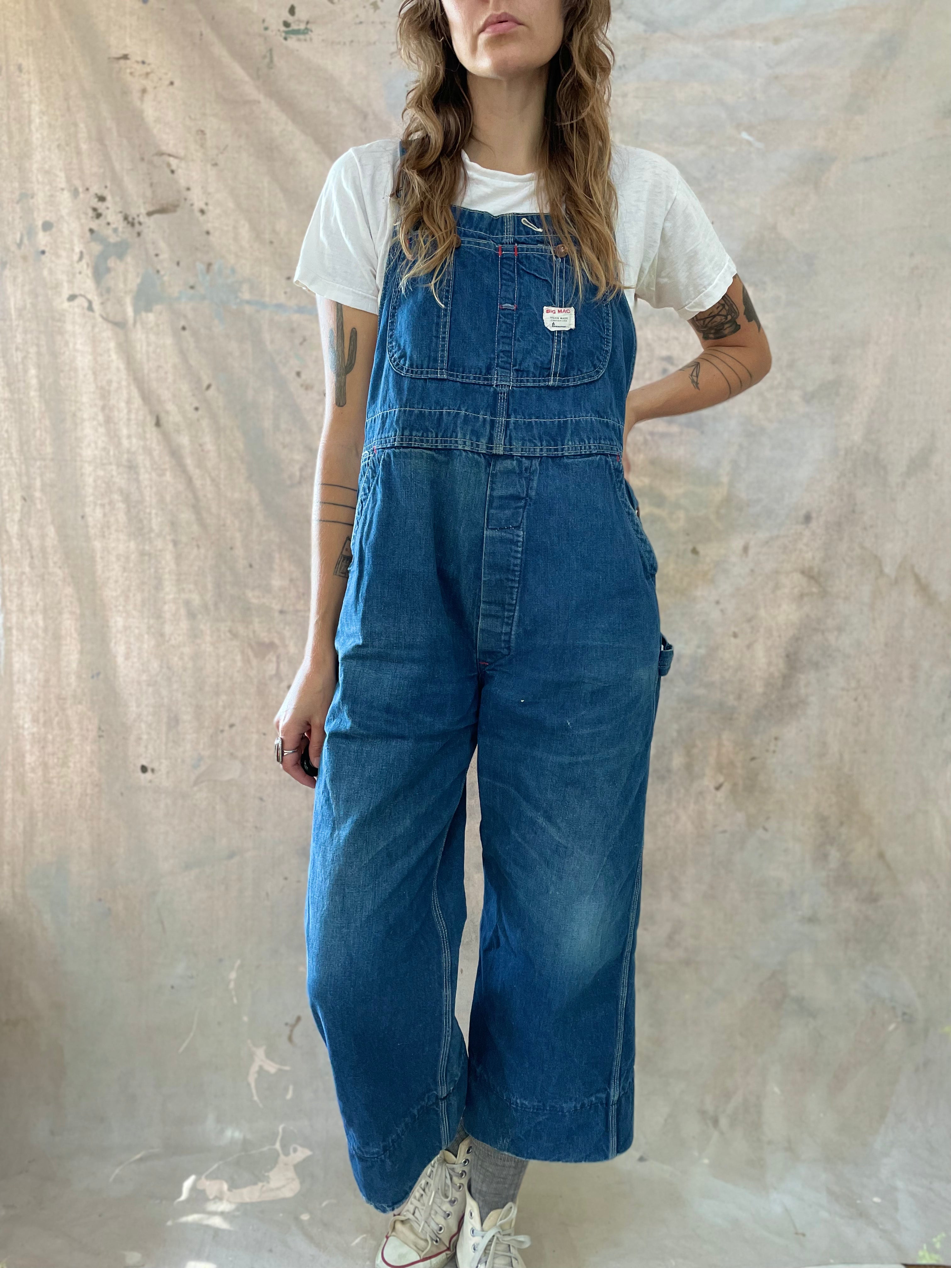 60s Big Mac Low Back Overalls – Double Barrel Dry Goods