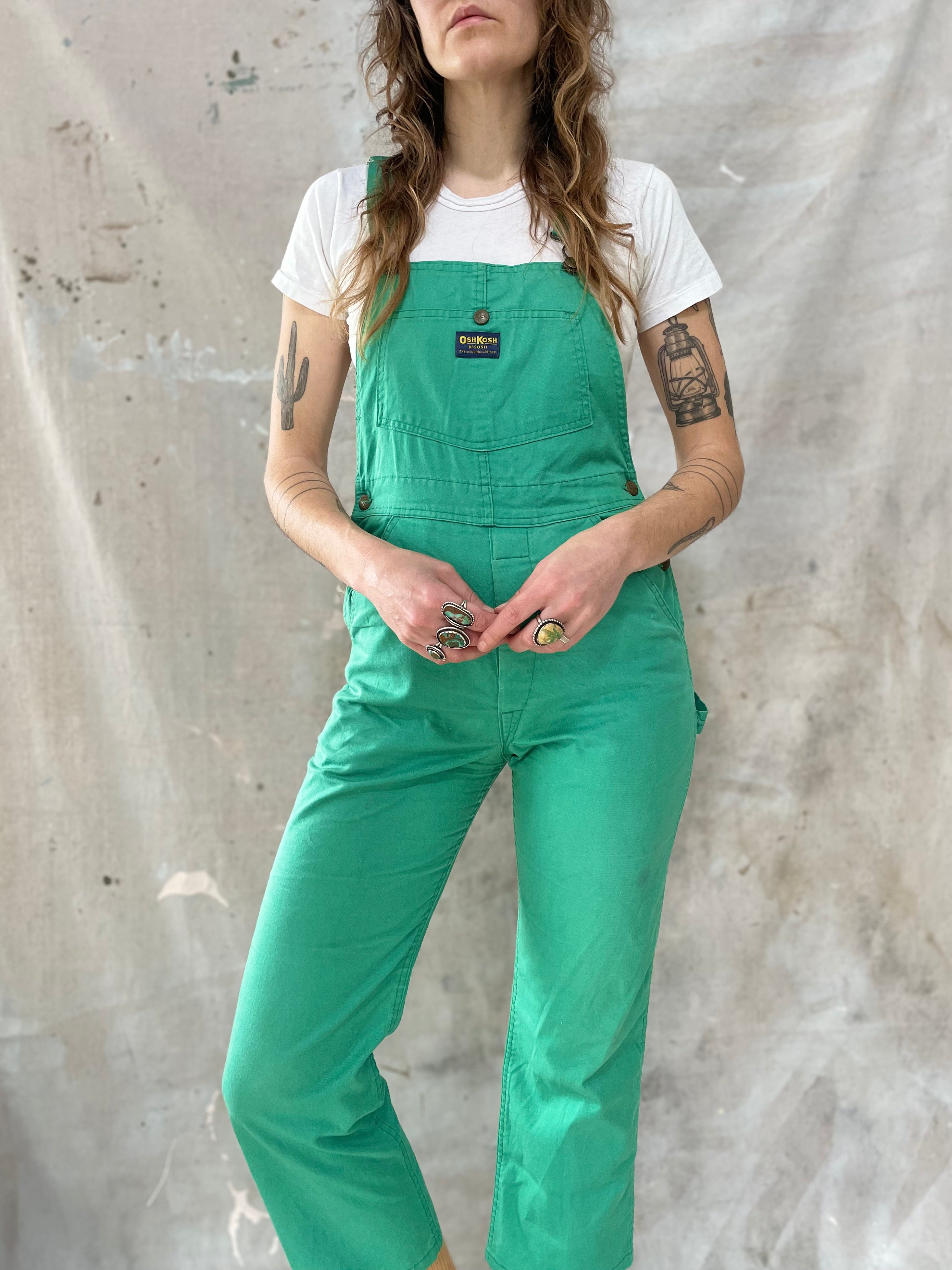 Light Kelly Green OshKosh Overalls – Double Barrel Dry Goods